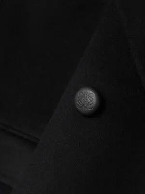 Loewe Double-breasted Coat - Black
