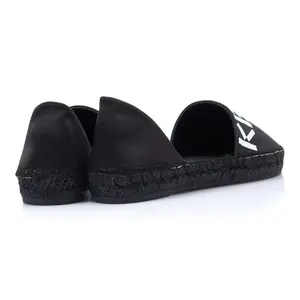 Kenzo Logo Satin Espadrille Flats