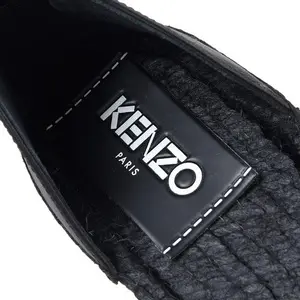 Kenzo Logo Satin Espadrille Flats