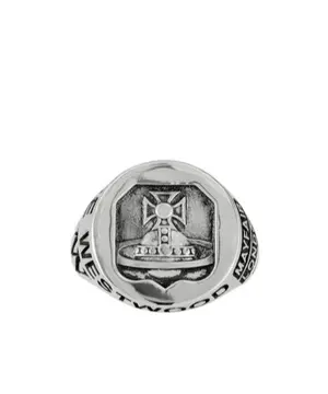 VIVIENNE WESTWOOD Lancelot Chevalier Ring - Antiqueplatinum