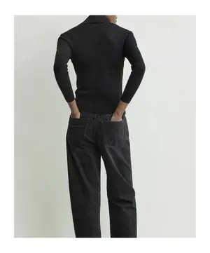 TOTEME Buttoned High-neck Knitted Cardigan - Black