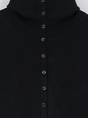 TOTEME Buttoned High-neck Knitted Cardigan - No