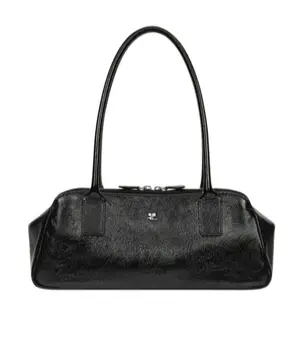 COURREGES Courrèges Shoulder Bag With Logo Detail - Black