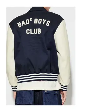 Dsquared2 Rebels Varsity Bomber Jacket - Navy Blue