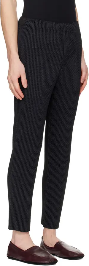 Issey Miyake Homme Plissé Pleated Straight-leg Trousers