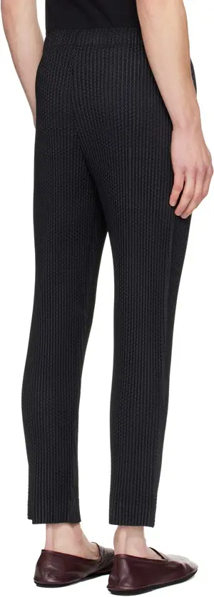 Issey Miyake Homme Plissé Pleated Straight-leg Trousers