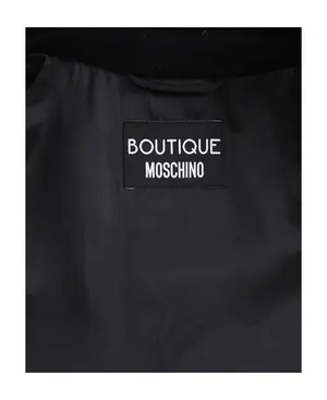 Moschino Single-breasted Coat - Black