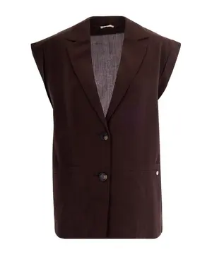Liu Jo Single-breasted Waistcoat - Black