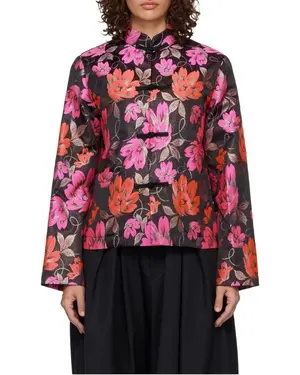 Comme Des Garçons Floral Jacquard Jacket