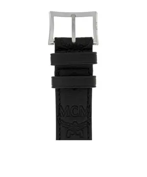 Mcm Embossed Monogram Leather Apple Watch Band