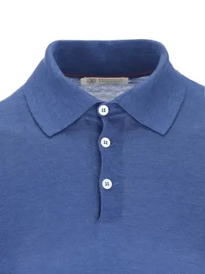 Brunello Cucinelli Fine Knit Polo Shirt
