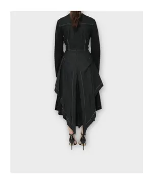 Loewe Long Sleeve Asymmetrical Dress