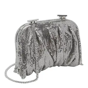 Benedetta Bruzziches Venus La Petite Crystal Clutch Bag - Gray
