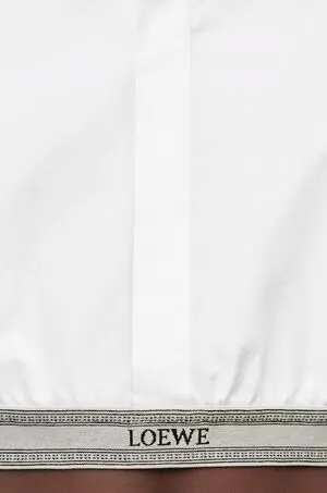 Loewe Cropped Long Sleeve Shirt With Elasticated Belt