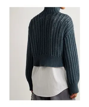 Brunello Cucinelli Long-sleeved High Neck Knitwear