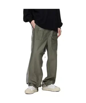 Mihara Yasuhiro Patchwork Cargo Pants - Green