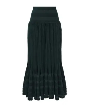 Zimmermann Ribbed Midi Skirt