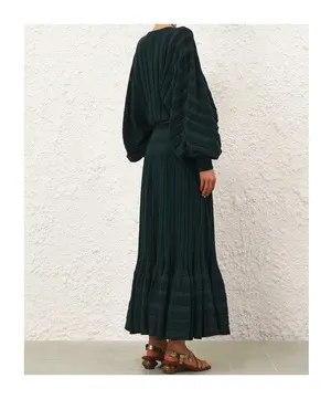Zimmermann Ribbed Midi Skirt