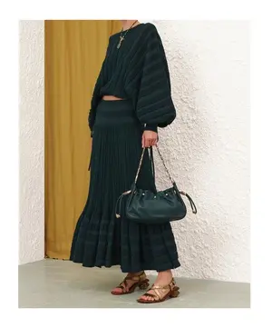 Zimmermann Ribbed Midi Skirt