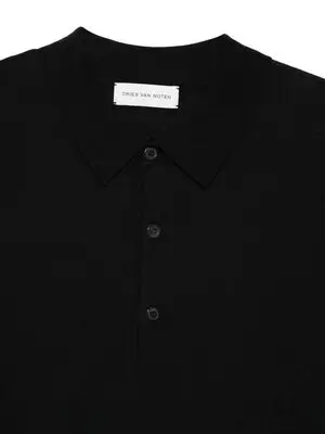 Dries Van Noten Short-sleeved Polo Shirt - Black