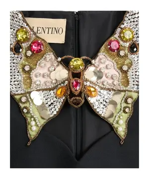 Valentino Garavani Embellished Butterfly Bow Dress