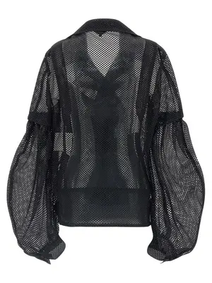 Comme Des Garçons Balloon Sleeve Mesh Jacket