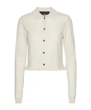 ROTATE BY BIRGER CHRISTENSEN Ruffled Hem Cardigan - No