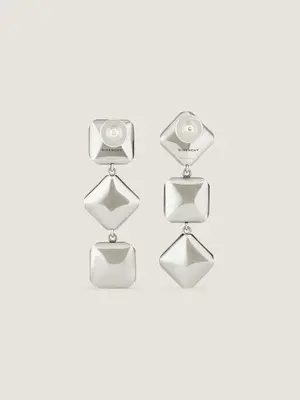Givenchy Deconstructed Crystal Drop Earrings