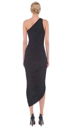 Norma Kamali One-shoulder Crepe Dress
