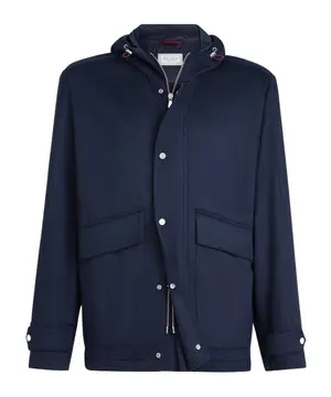 Brunello Cucinelli Lightweight Flannel Parka