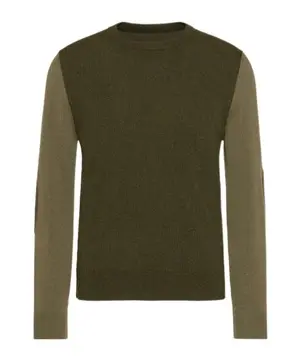 MAISON MARGIELA Two-tone Knitted Jumper With Contrast Elbow Patches - Invalid