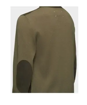 MAISON MARGIELA Two-tone Knitted Jumper With Contrast Elbow Patches - Invalid