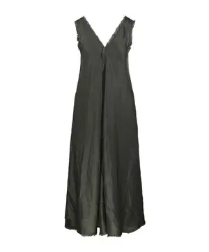 P.a.r.o.s.h Sleeveless V-neck Maxi Dress - Black