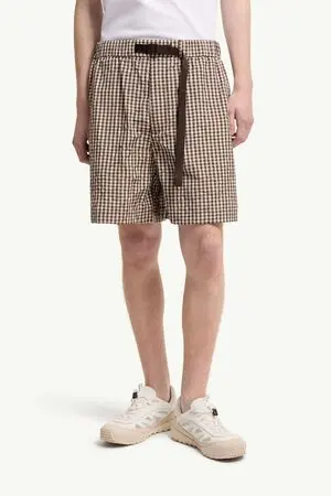 Moncler Vichy Cotton Blend Shorts