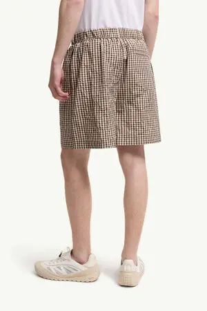 Moncler Vichy Cotton Blend Shorts