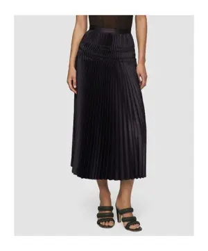 JOSEPH Pleated Maxi Skirt - Brown