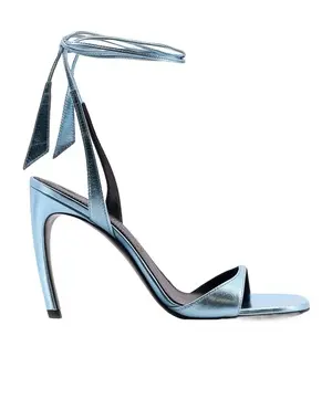 Attico Lace-up Heeled Sandals - Blue