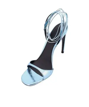 Attico Lace-up Heeled Sandals - Blue