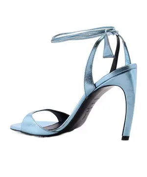 Attico Lace-up Heeled Sandals - Blue