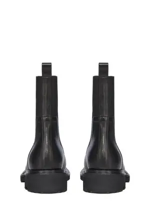 Rick Owens Lug Sole Chelsea Boots - Black