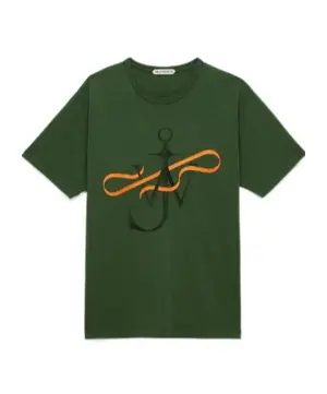 J.W.ANDERSON Jw Anderson Ribbon Anchor T-shirt - Green