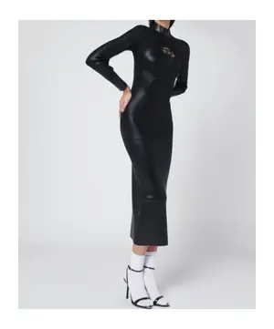 DIESEL® M-zary-b Ribbed High Neck Dress With Oval D Logo