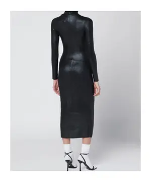 DIESEL® M-zary-b Ribbed High Neck Dress With Oval D Logo
