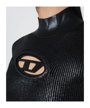 DIESEL® M-zary-b Ribbed High Neck Dress With Oval D Logo