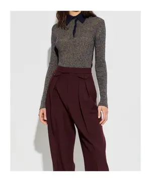 FERRAGAMO Long Sleeve Polo Shirt