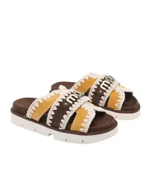 Mou Bio Stitch Detail Sandals