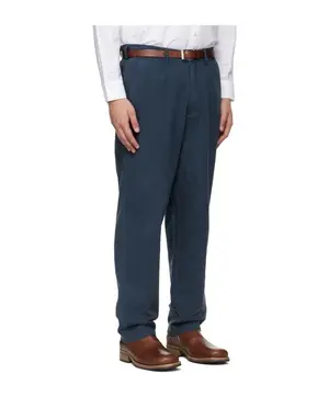 Barbour Cotton Linen Relaxed Trousers