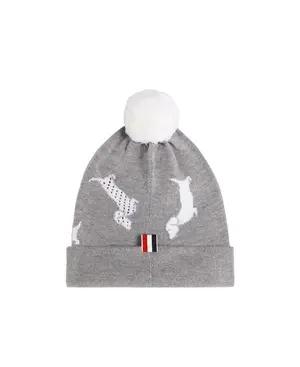 Thom Browne Hector Beanie - Gray