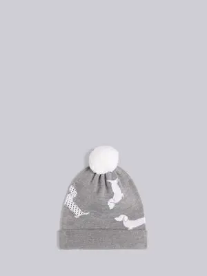 Thom Browne Hector Beanie - Gray