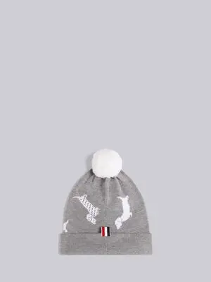 Thom Browne Hector Beanie - Gray